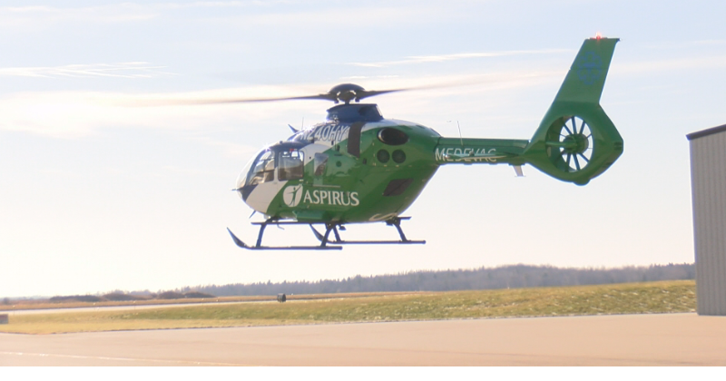 Aspirus unveils new emergency helicopter | News | waow.com