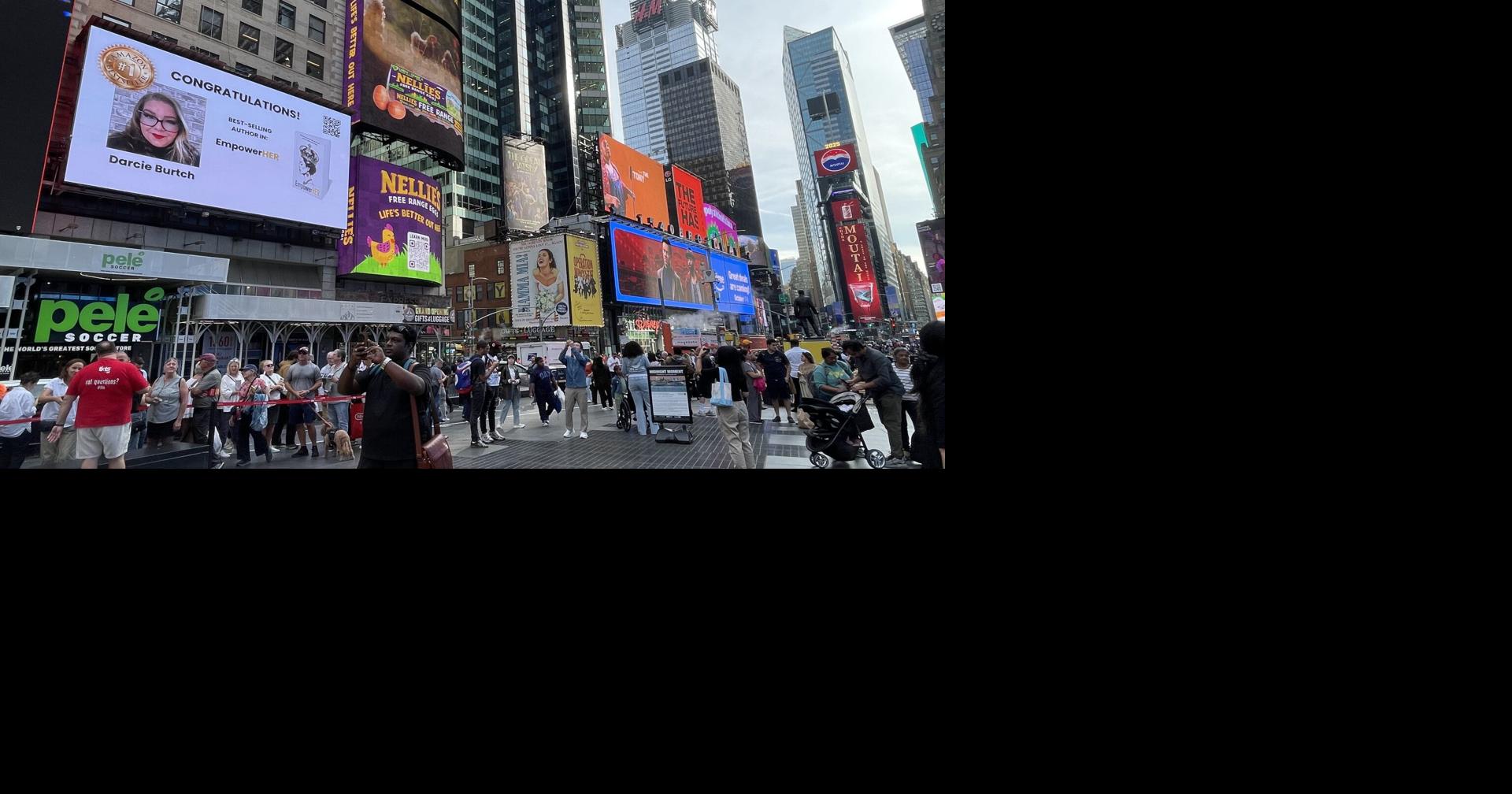Local Author featured on Time Square Billboard | News | waow.com