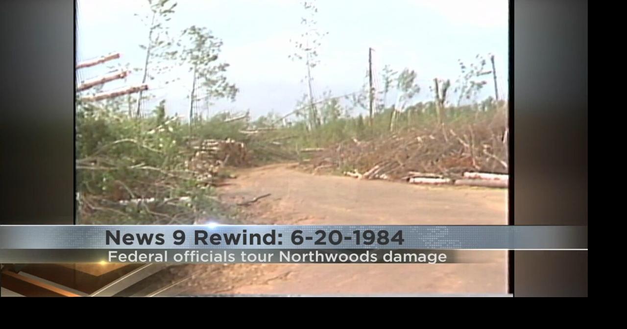 News 9 Rewind: Federal officials toured Northwoods after 1984 tornado | Video | waow.com