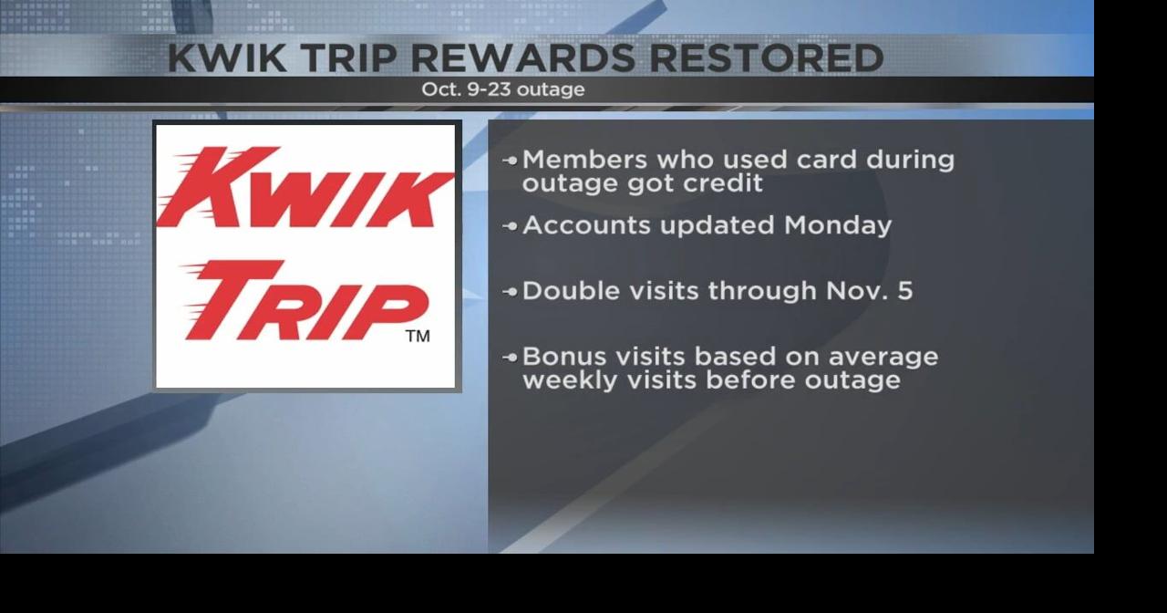 UPDATE: Kwik Trip says rewards program restored for members | Video ...