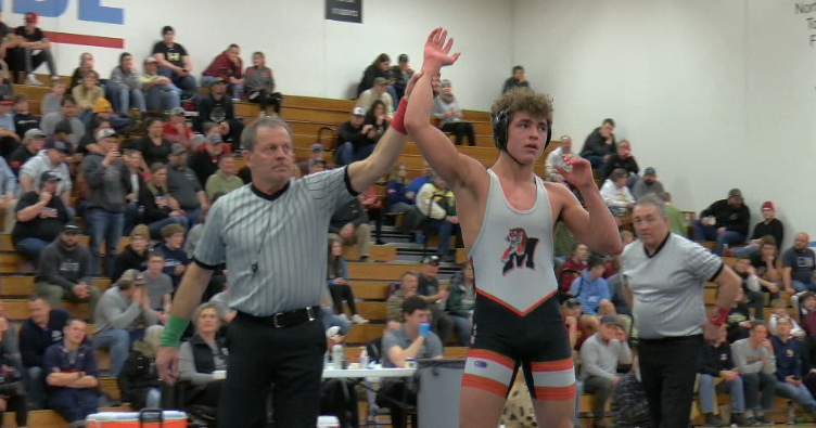 Athlete of the Week: Marshfield's Caleb Dennee dominating the mats ...