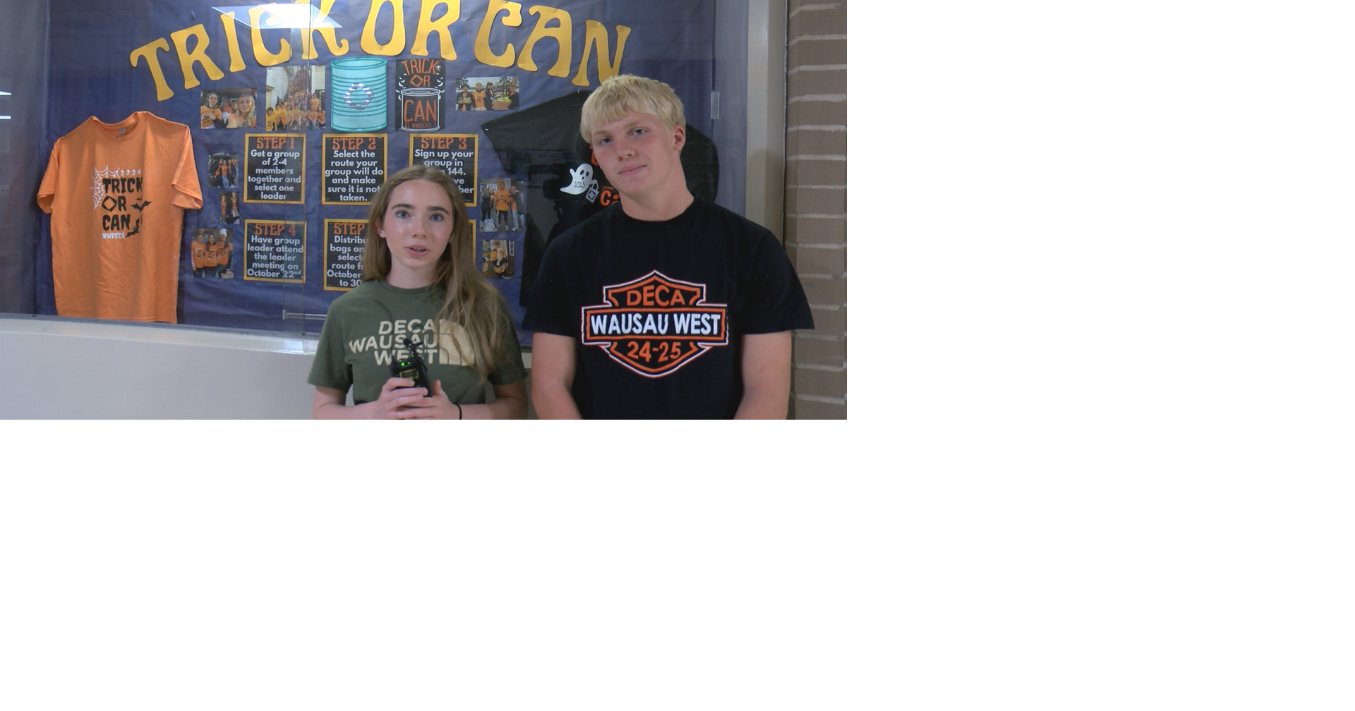 Wausau West DECA prepares to launch annual "Trick or Can" Drive | News ...