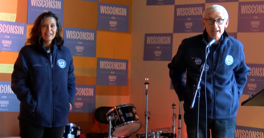 Evers and Whitmer rally voters in Central WI | News | waow.com