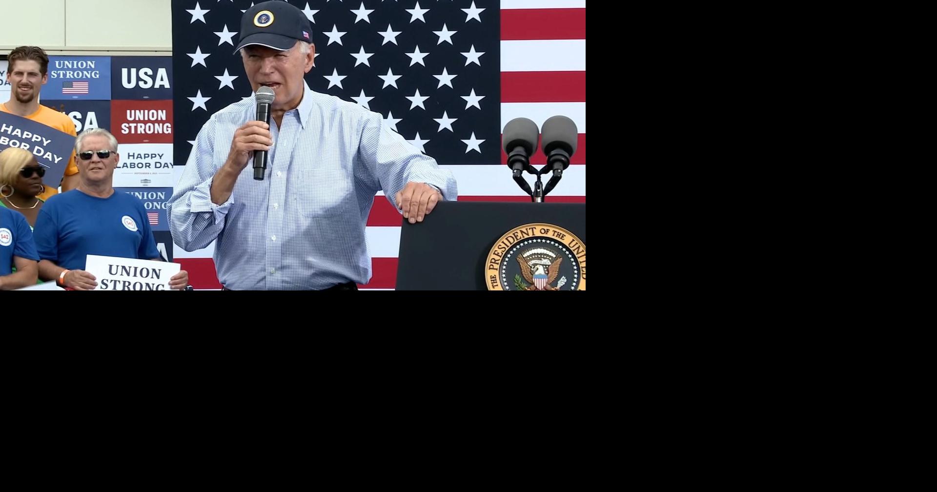 Biden jabs at Trump on Labor Day as he looks to shore up his union base ...