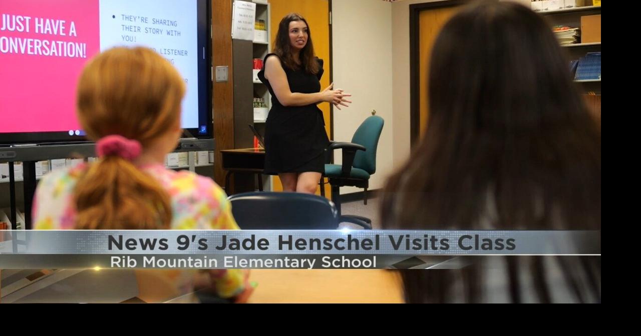 News 9s Jade Henschel visits Rib Mountain Elementary School | Video ...