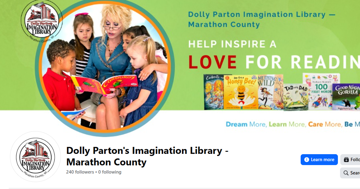 Enrollment now open for Dolly Parton Imagination Library of Marathon County | News | waow.com