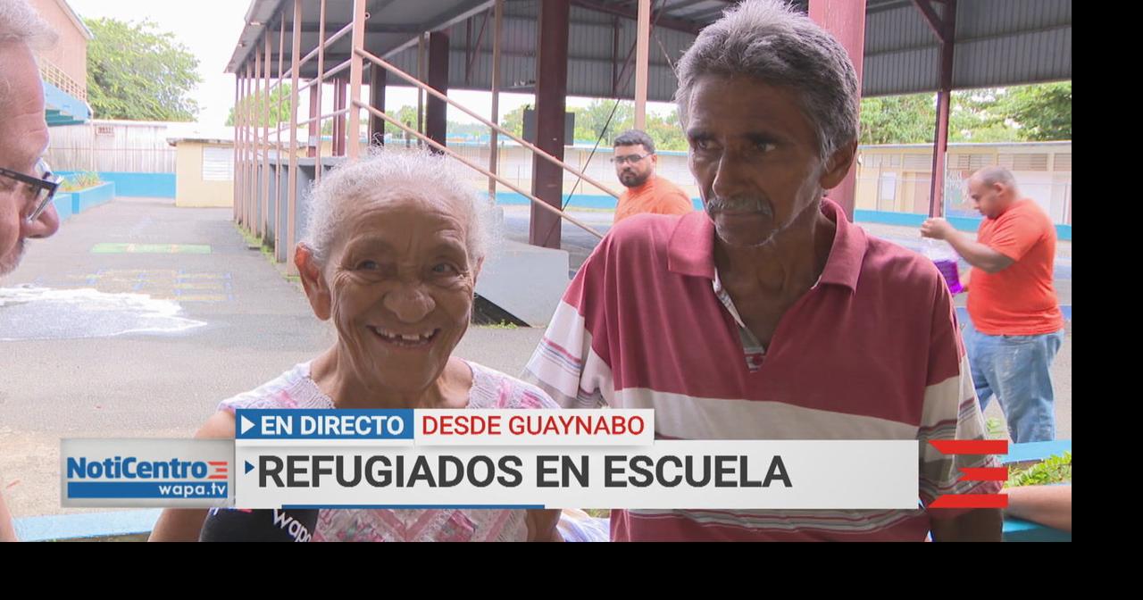 Ocho refugiados y dos mascotas en escuela de Guaynabo | Locales | wapa.tv
