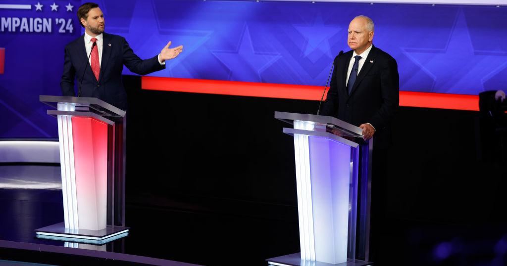 Los candidatos a la vicepresidencia de EEUU se enfrentan en un debate ...