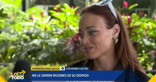 Despiden del canal de televisión a la presentadora Catherine Castro ...