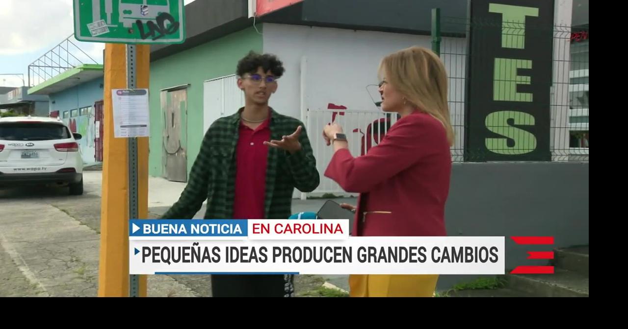 Joven rotula paradas de la AMA con sus rutas y horarios | Locales | wapa.tv