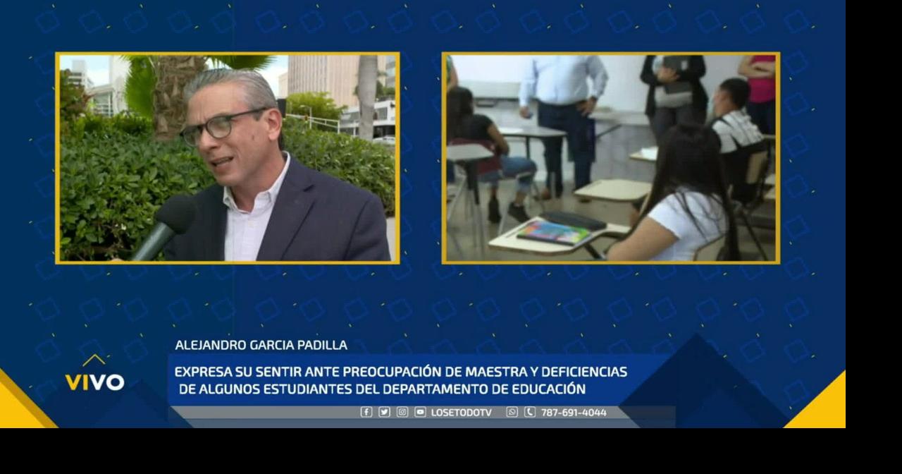 Alejandro García Padilla se expresa ante críticas al Departamento de ...