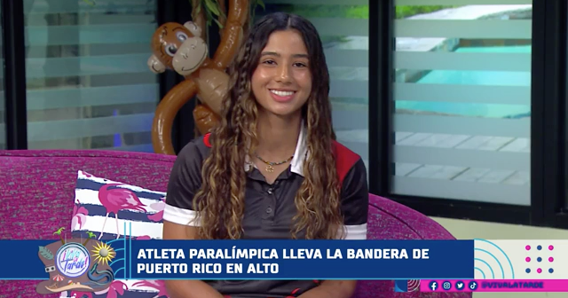 Atleta paralímpica lleva la bandera de Puerto Rico en alto | Viva La ...