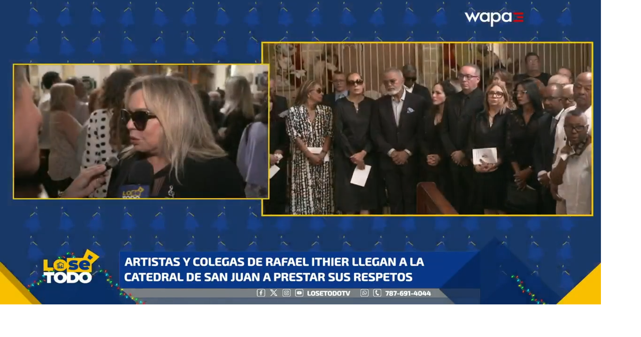 Artistas y colegas de Rafael Ithier llegan a la catedral de San Juan a ...