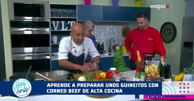 Receta: Guineitos con corned beef | Viva La Tarde | wapa.tv