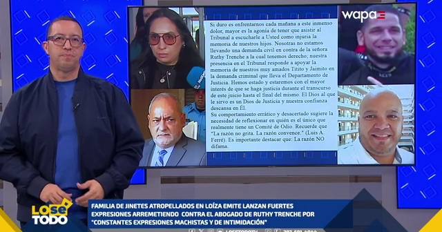 Familia de jinetes atropellados emite expresiones contra abogado de ...