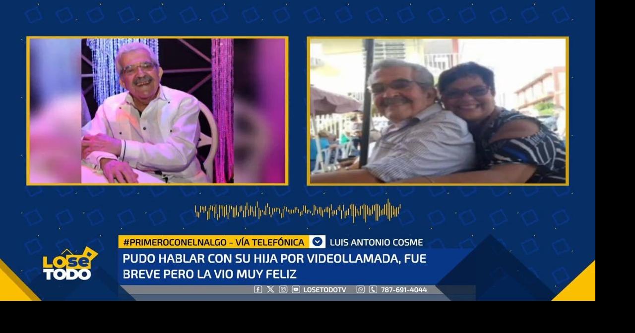 Luis Antonio Cosme agradece la ayuda del pueblo por la salud de su hija ...