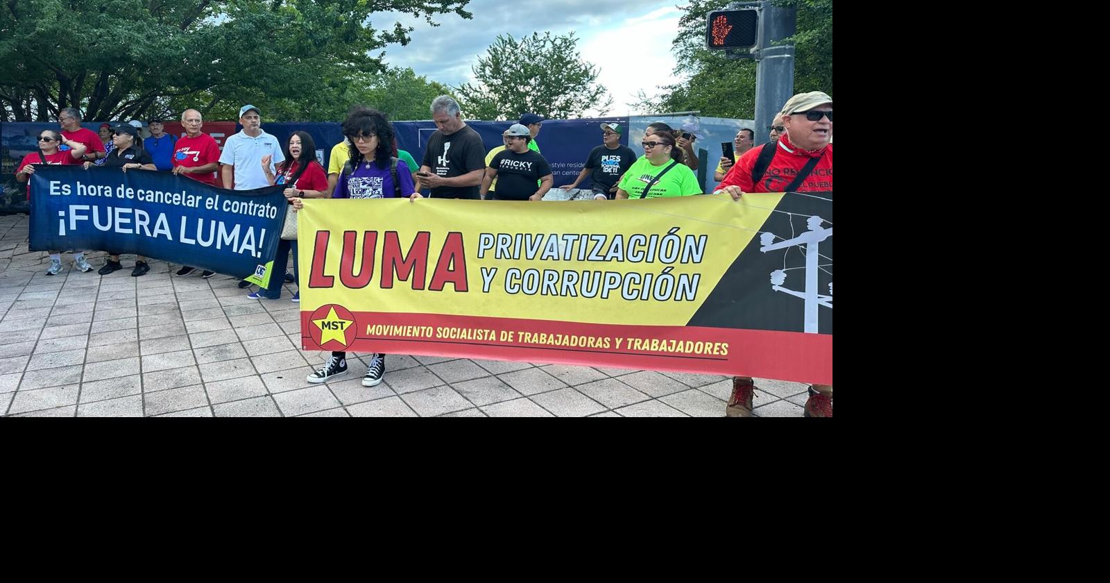 Manifestantes exigen la salida de LUMA y Genera PR | Locales | wapa.tv