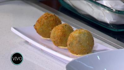 Receta: Croqueta de yuca y pernil | Viva La Tarde | wapa.tv
