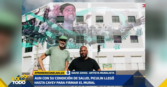 Dedican mural a Piculín Ortíz en su natal Cayey | Lo Sé Todo | wapa.tv