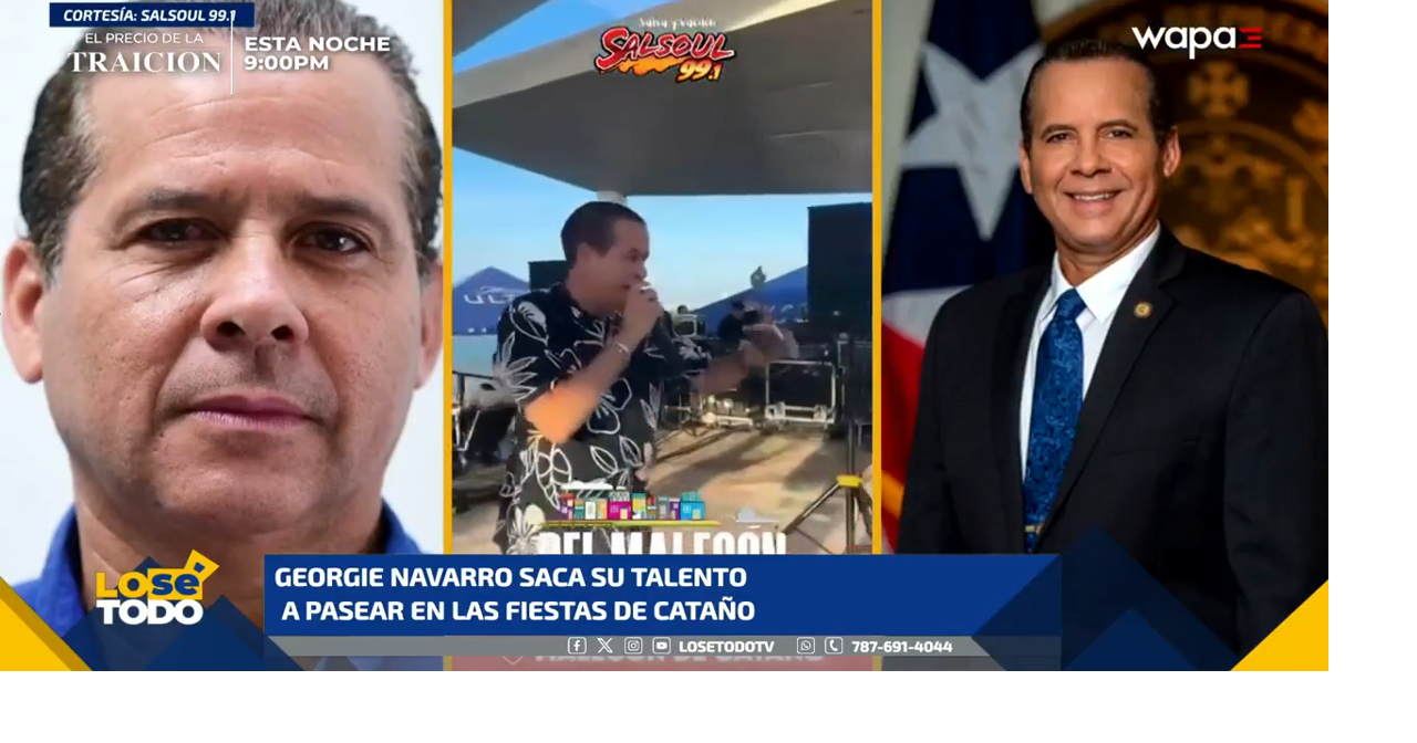 Georgie Navarro saca su talento a pasear en las Fiestas de Cataño | Lo ...