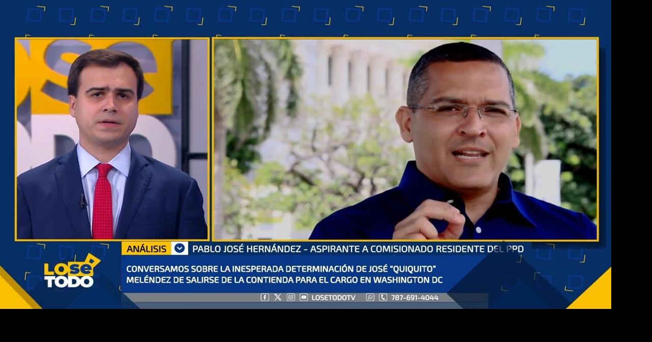 José "Quiquito" Meléndez retira su candidatura a la comisaría residente ...