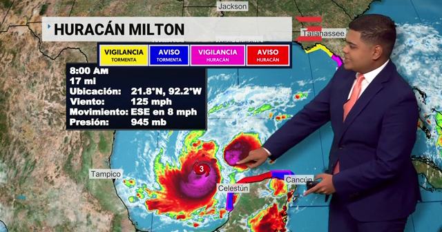 Huracán Milton se intensifica a categoría 3 y sigue ruta a la Florida ...