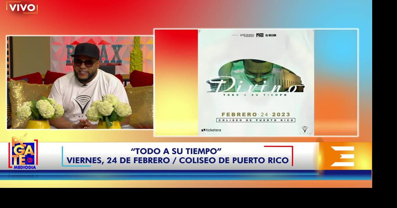 El cantante Divino se presenta en el Coliseo de Puerto Rico | Lo Sé ...
