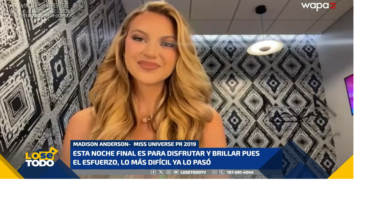 Madison Anderson recuerda su experiencia en Miss Universe y le desea lo ...