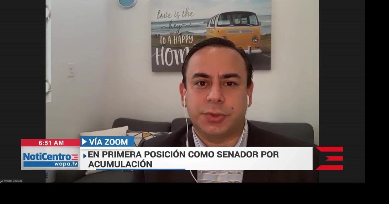 William Villafañe rechaza estar pensando en la presidencia del Senado ...