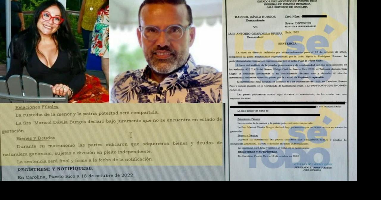 Disuelto el matrimonio entre Luis Guardiola y Marisol Dávila | Lo Sé ...