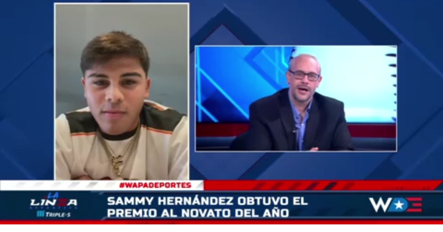 Sammy Hernández nos cuenta su sentir tras ser nombrado como el Novato ...
