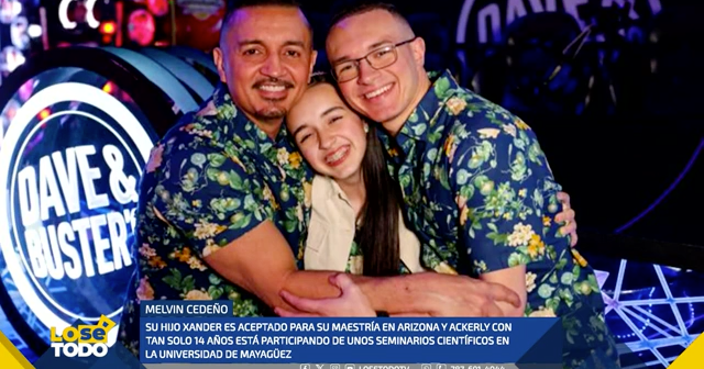 Melwin Cedeño lleno de orgullo al ver a sus hijos cumplir sus sueños ...