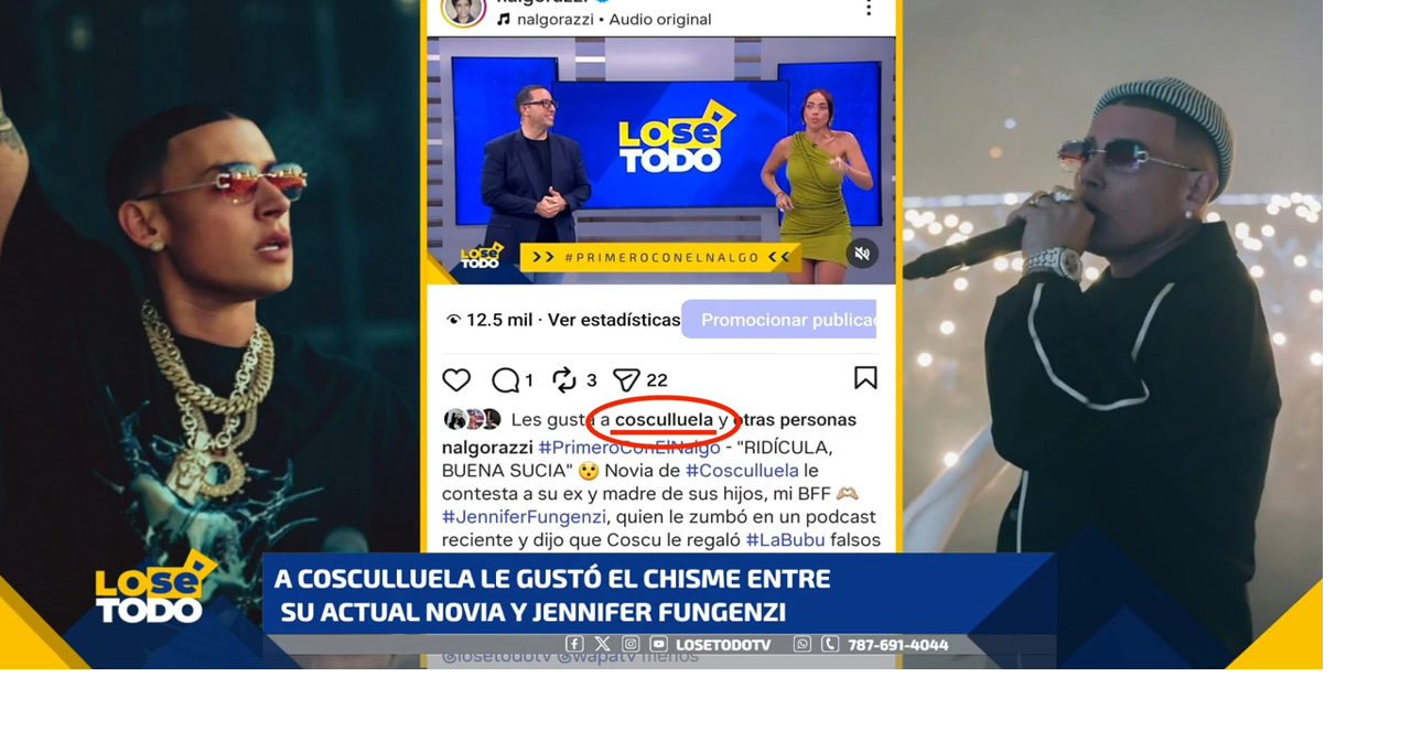A Cosculluela les gustó el chisme entre su novia actual y Jennifer ...