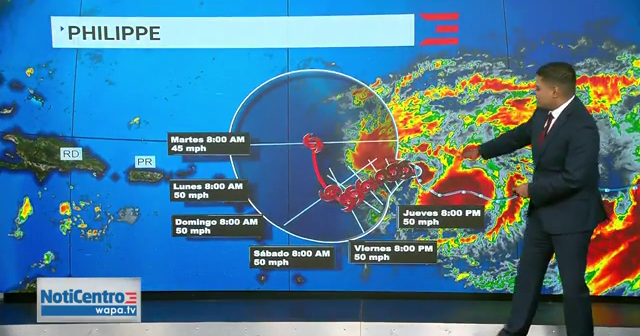 Tormenta Philippe: sigue cambiando su trayectoria trazada | El Tiempo ...