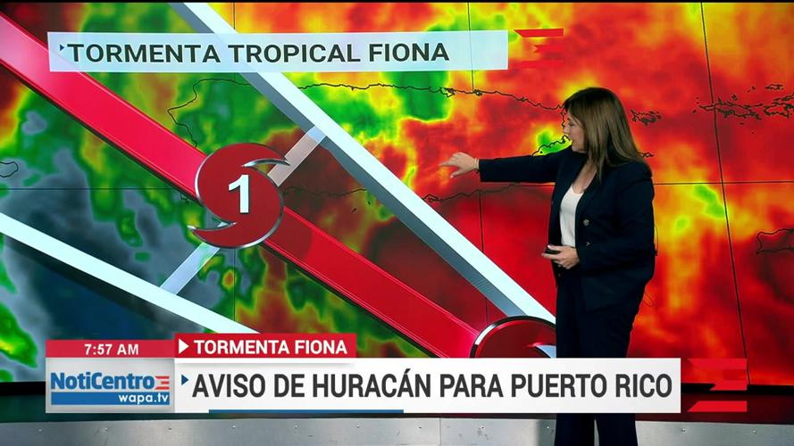 Fiona aumenta sus vientos y está cerca de convertirse en huracán | Tu Tiempo | wapa.tv
