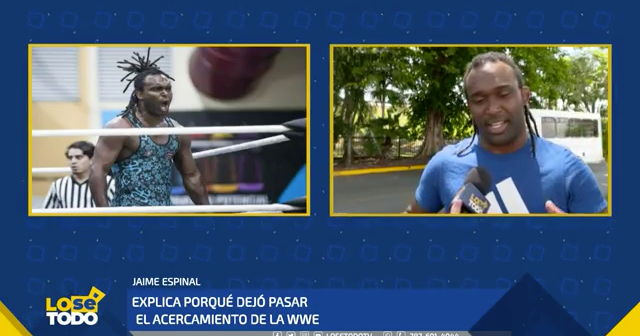 Jaime Espinal debuta en la lucha libre profesional | Lo Sé Todo | wapa.tv