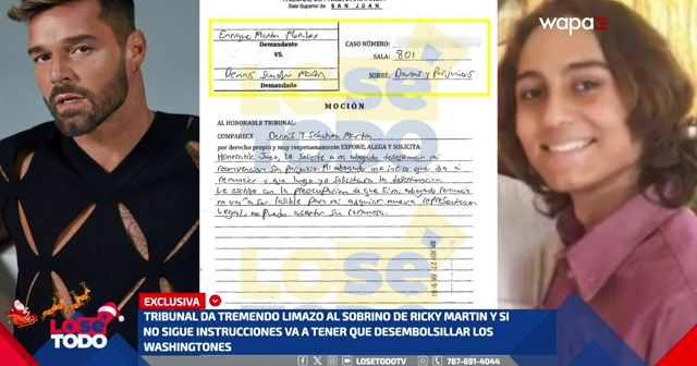 Sobrino de Ricky Martin se lleva tremendo limazo por parte del tribunal ...