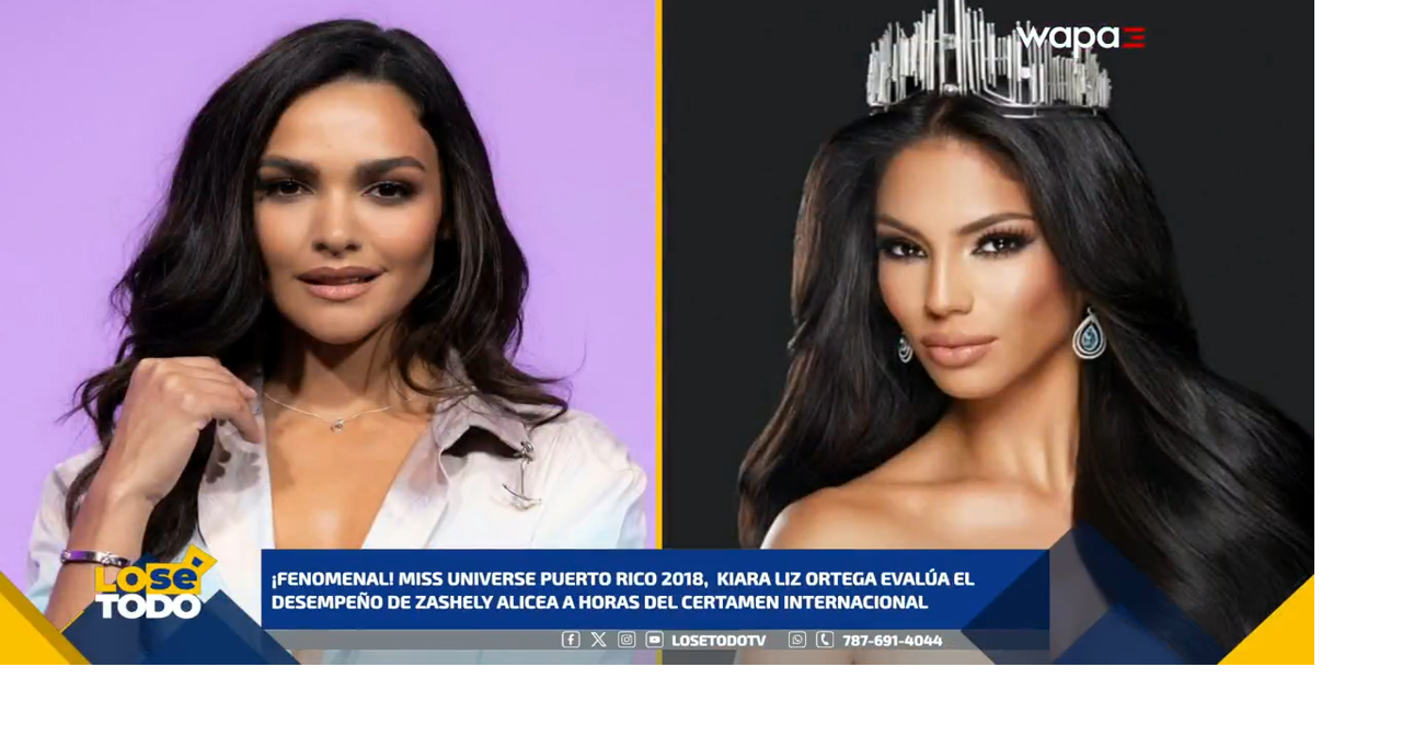 Contenta Kiara Liz con el desempeño de Zashely en Miss Universe | Lo Sé Todo | wapa.tv