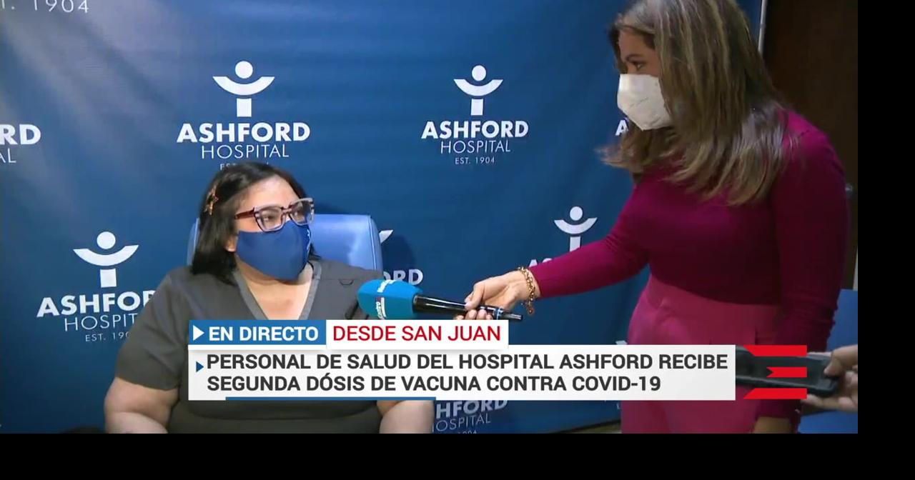 Primera persona en vacunarse en Puerto Rico recibe la segunda dosis de ...