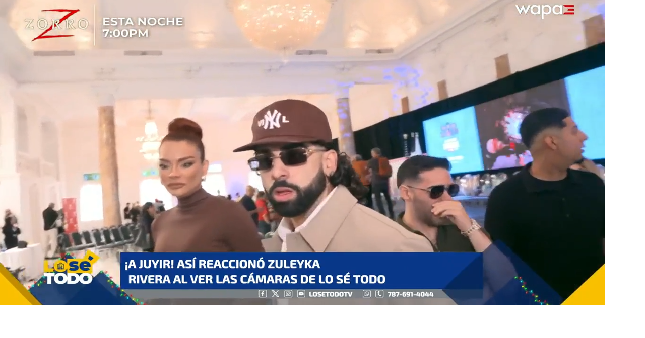 Zuleyka Rivera le huye a las cámaras de Lo Sé Todo | Lo Sé Todo | wapa.tv
