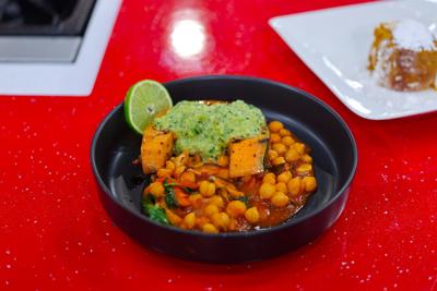 Receta: Steak de calabaza con guiso de garbanzos y setas | Super Chef ...