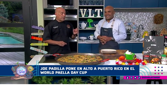 Chef boricua pone en alto a Puerto Rico con su paella | Viva La Tarde ...