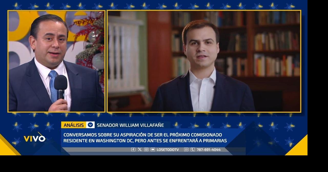 Senador William Villafañe aspira a convertirse en Comisionado Residente ...