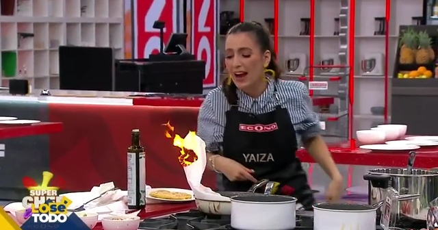 ¡Mucho fuego en Super Chef Celebrities! | Lo Sé Todo | wapa.tv