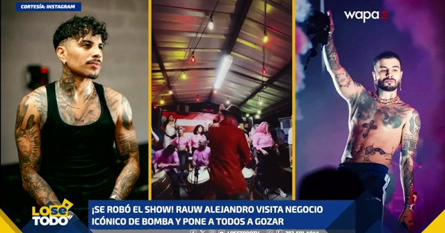 Rauw Alejandro visita negocio icónico de bomba y pone a todos a gozar ...