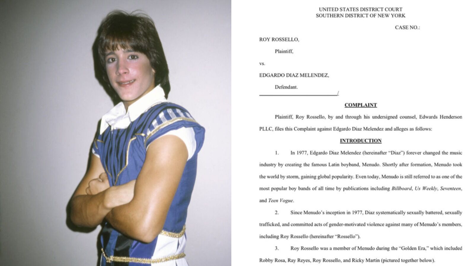 Roy Rosselló demanda al creador de Menudo por abuso sexual ...