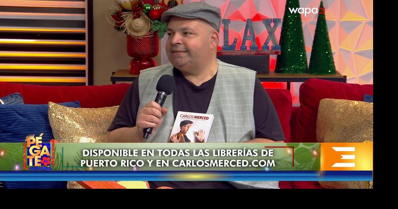 El actor Carlos Merced presenta su nuevo libro | Pégate al Mediodía ...