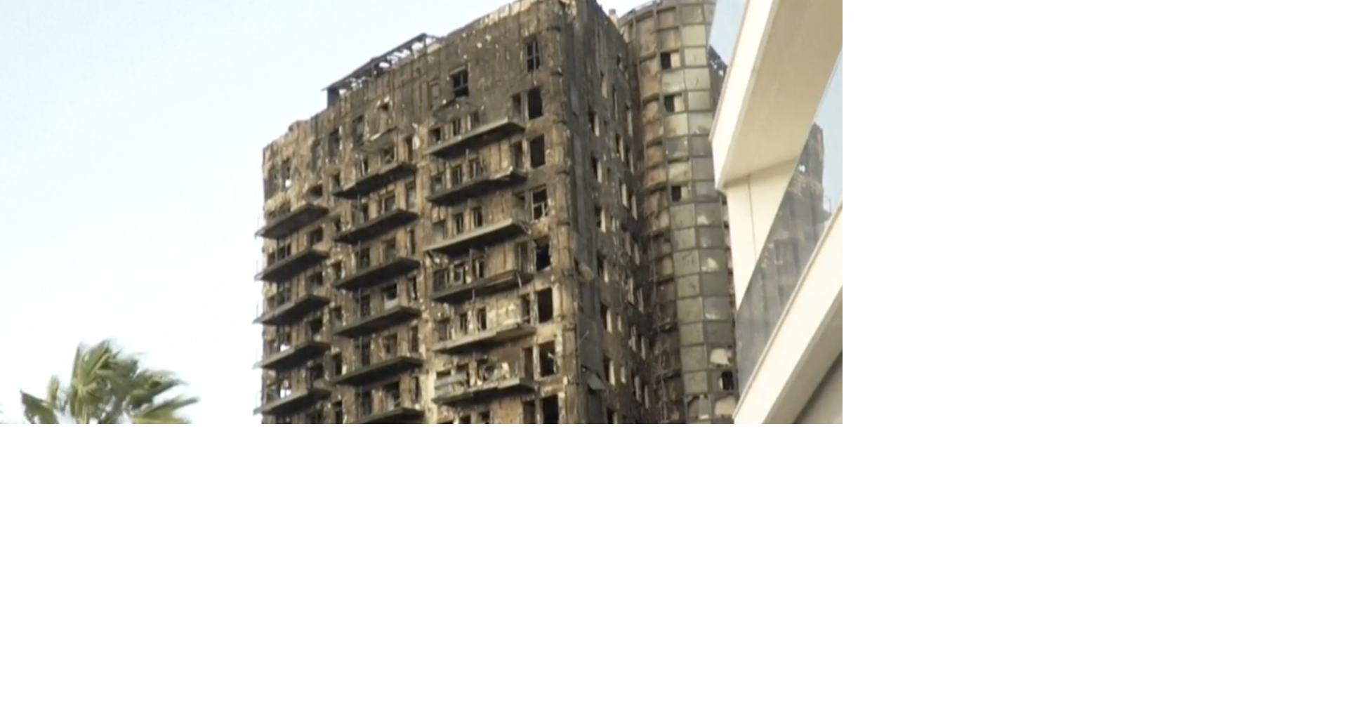 Valencia llora a las víctimas del incendio en edificio de apartamentos ...