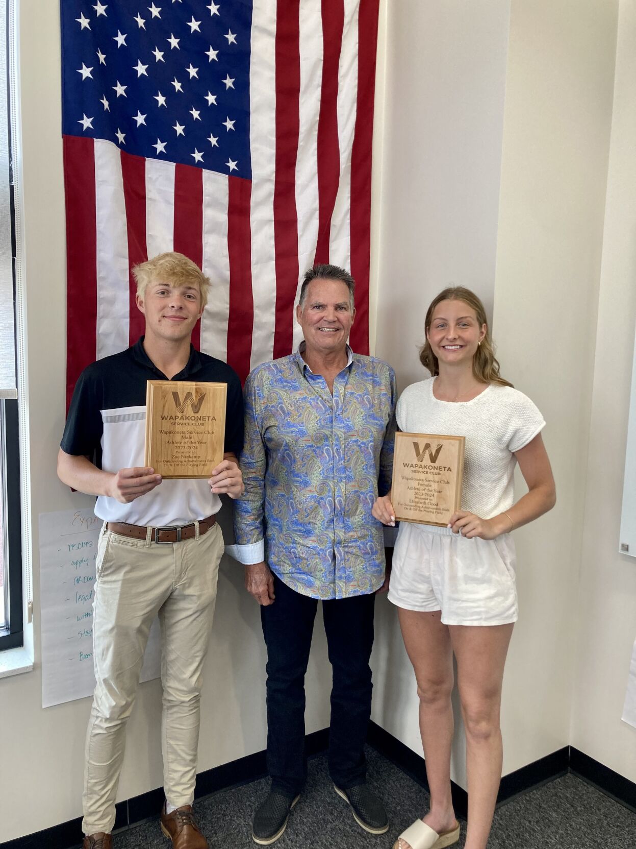 Wapakoneta Service Club Names Niekamp and Good Athletes of the Year ...