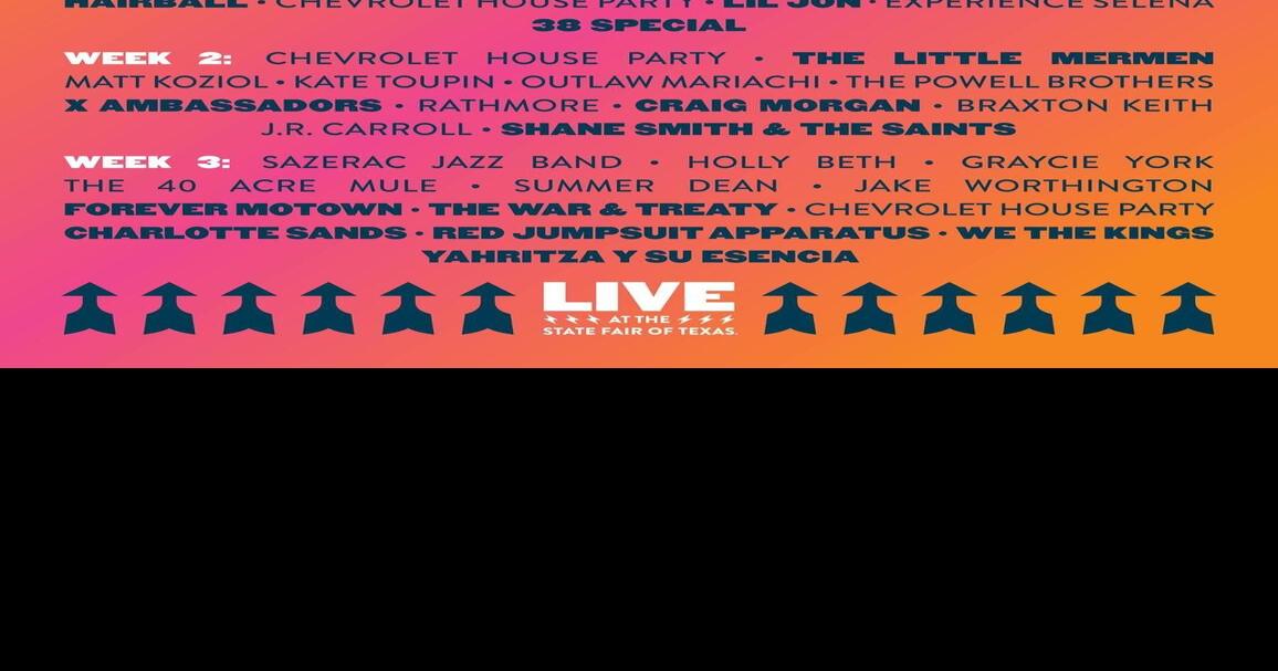 Free Texas-sized music festival at the 2023 State Fair of Texas | Open ...